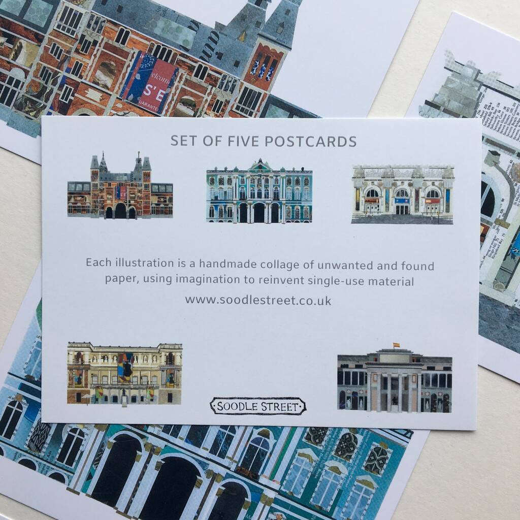 Art Gallery Postcard Set By Soodle Street | notonthehighstreet.com