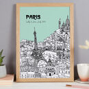 Personalised Paris Print By Tessa Galloway Illustration ...