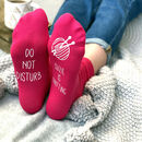 Do Not Disturb, Personalised Knitting Socks By Solesmith ...