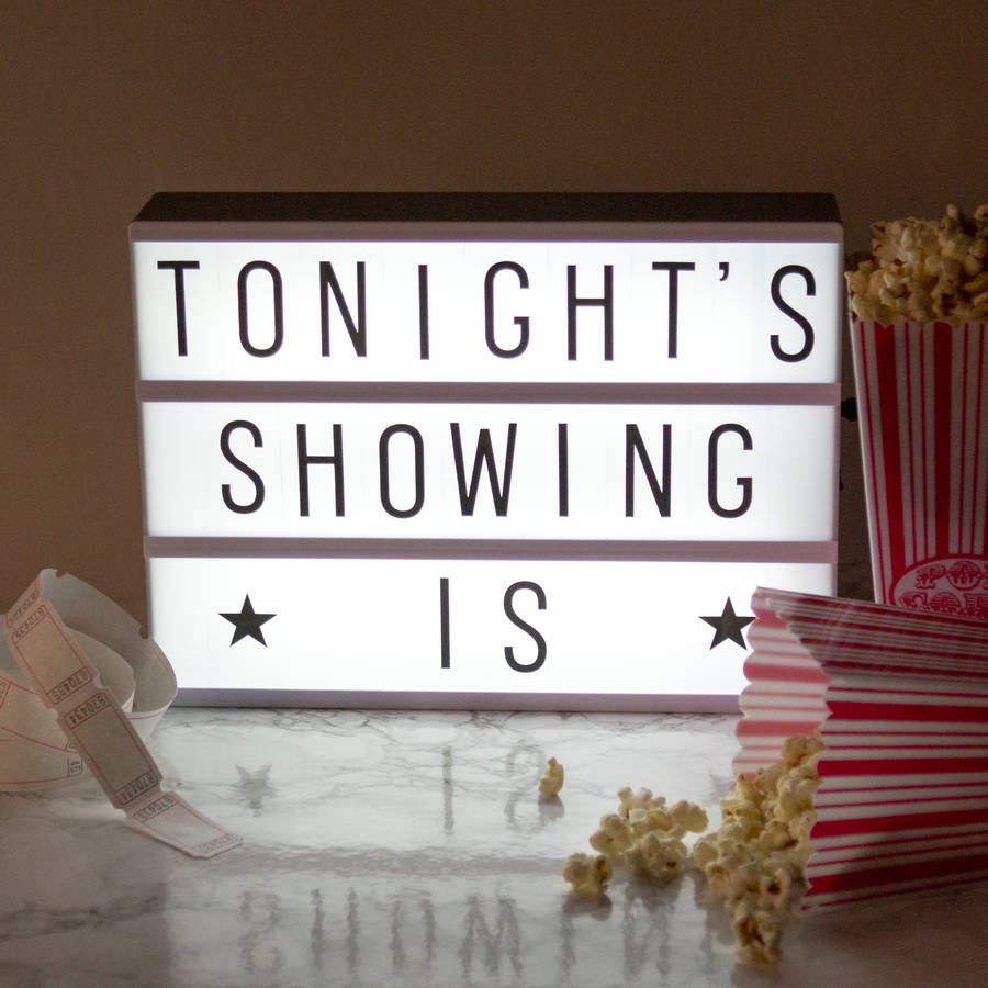 romantic cinema night kit with lightbox by berylune ...