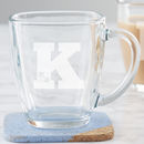 Personalised Hobby Monogram Glass Mug By Becky Broome ...