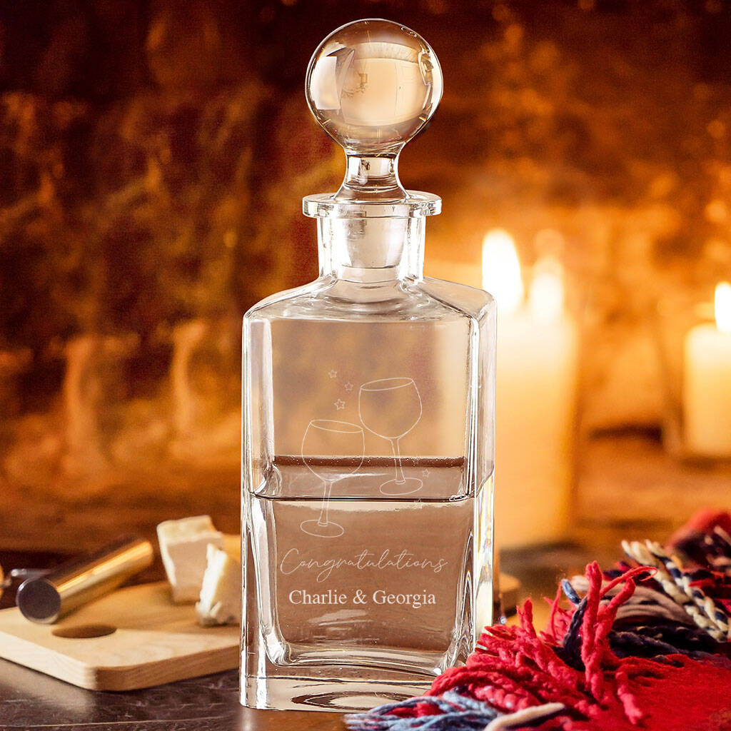 Personalised Decanter Wedding Gift By Dibor | notonthehighstreet.com