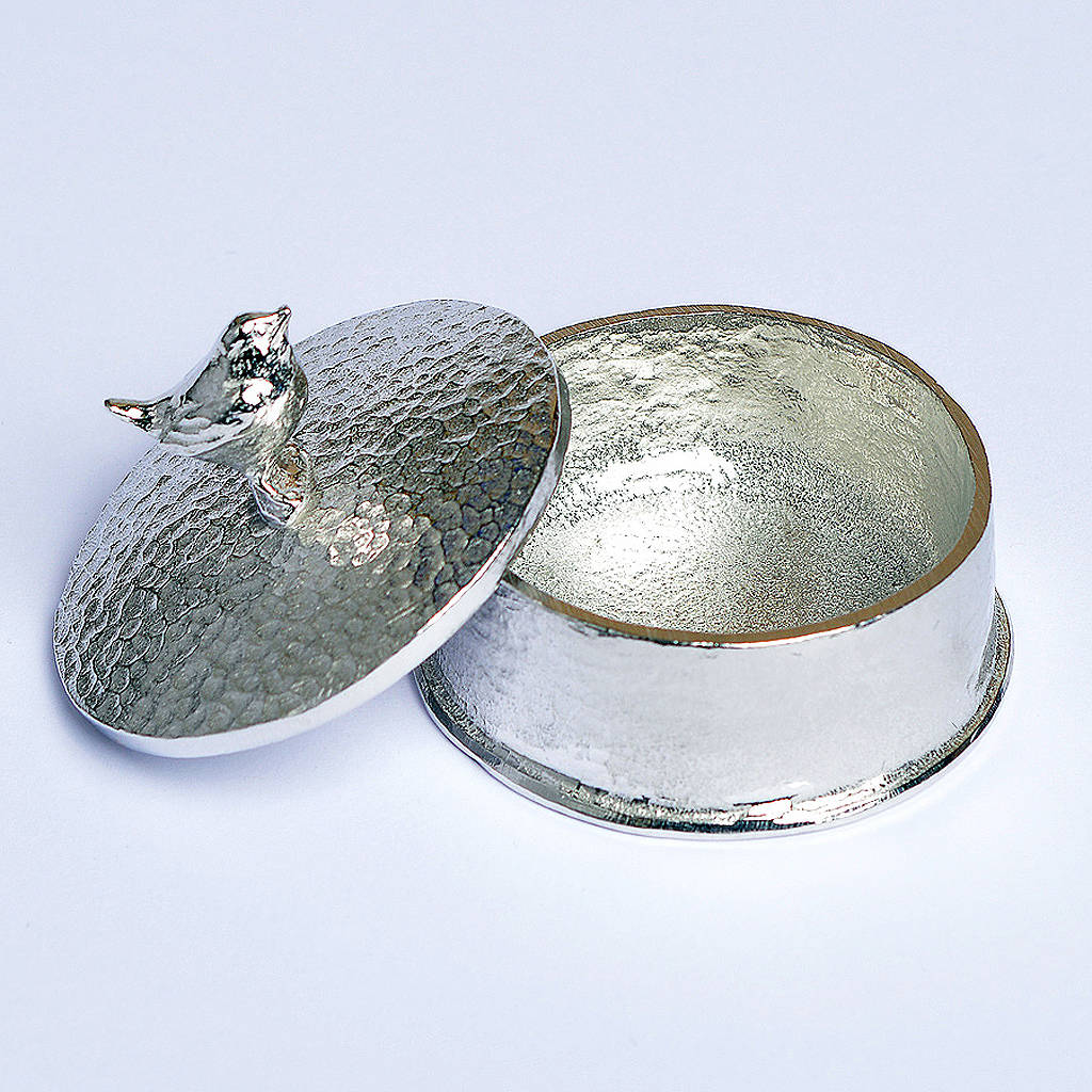Personalised Wren Pewter Trinket Box Keepsake Gifts By Glover And Smith ...