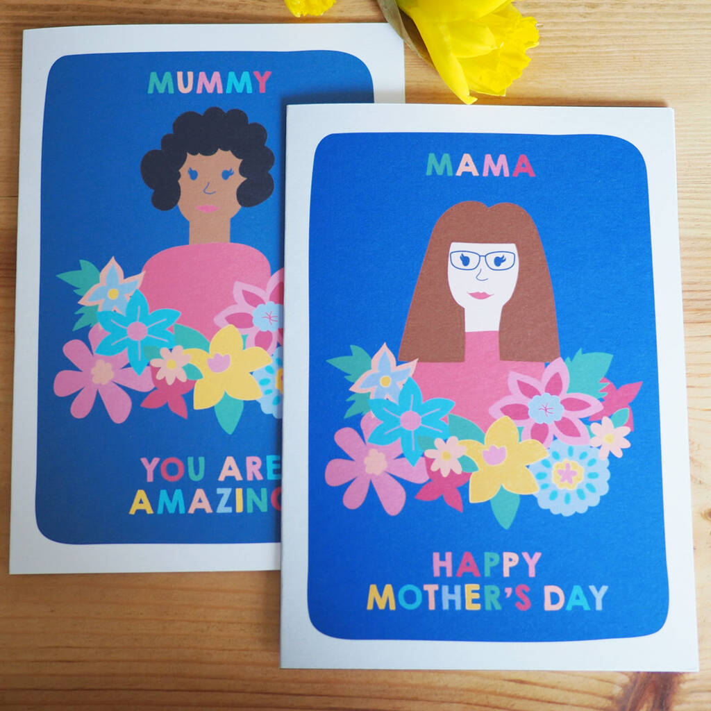 Personalised Mother's Day Portrait Card By Sunny Clouds ...