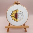 Sunflower Cross Stitch Kit By Sew Sophie Crafts | notonthehighstreet.com
