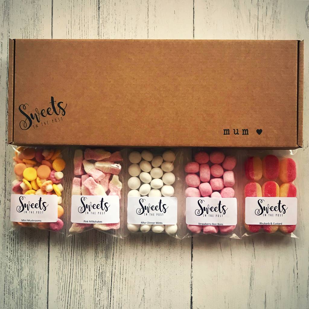 personalised mother's day letterbox sweets gift by sweets in the post ...