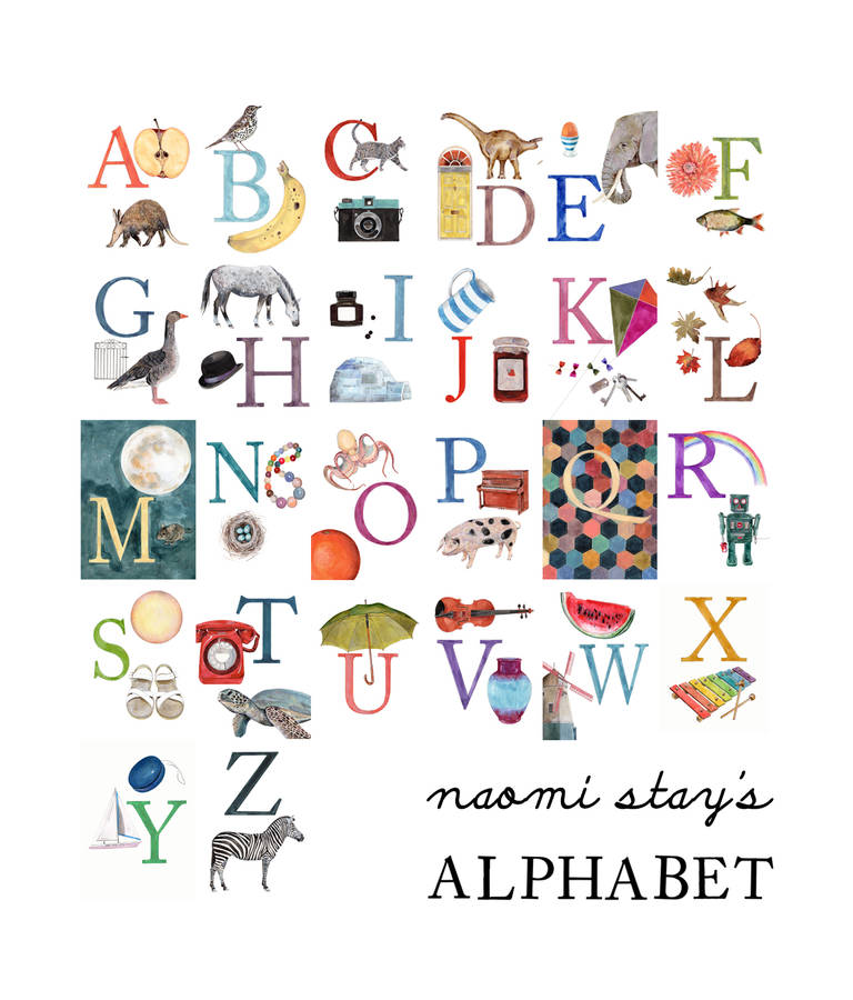 illustrated a4 alphabet letters by naomi stay | notonthehighstreet.com