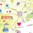 Personalised Devon Map: Add Favourite Places By Holly Francesca ...