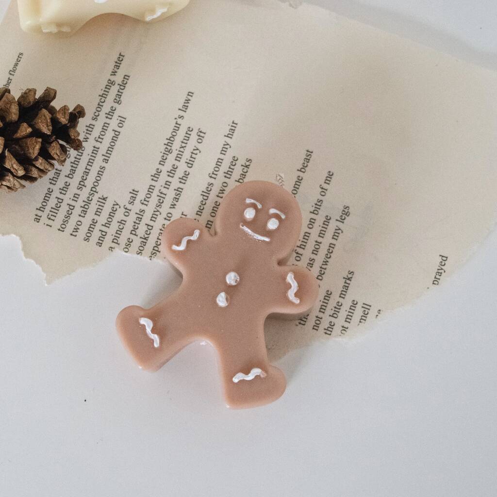 Christmas Gingerbread Man Soy Candle By Kirrou | notonthehighstreet.com