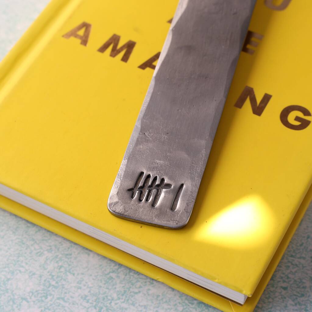 6th Anniversary Classic Iron Scroll Metal Bookmark By Coach House Forge
