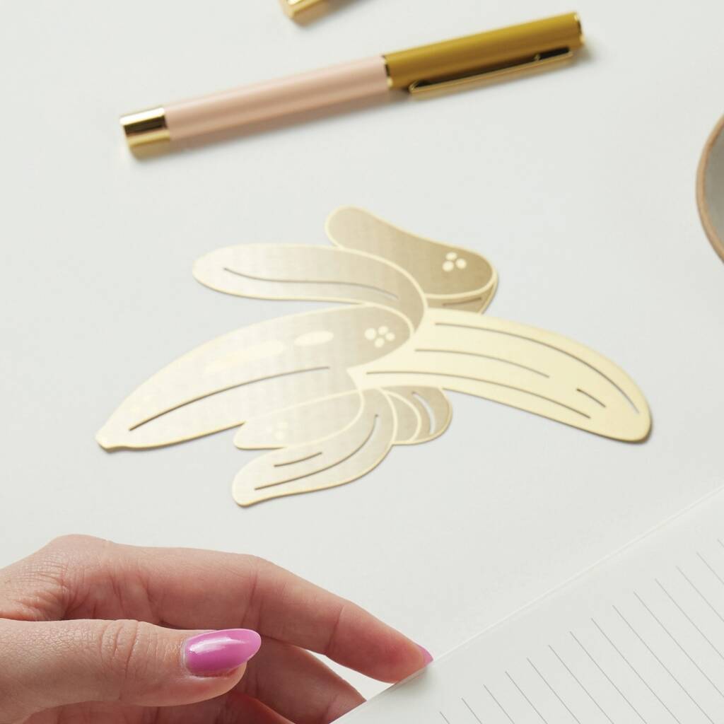 Brass Banana Bookmark By Posh Totty Designs Interiors