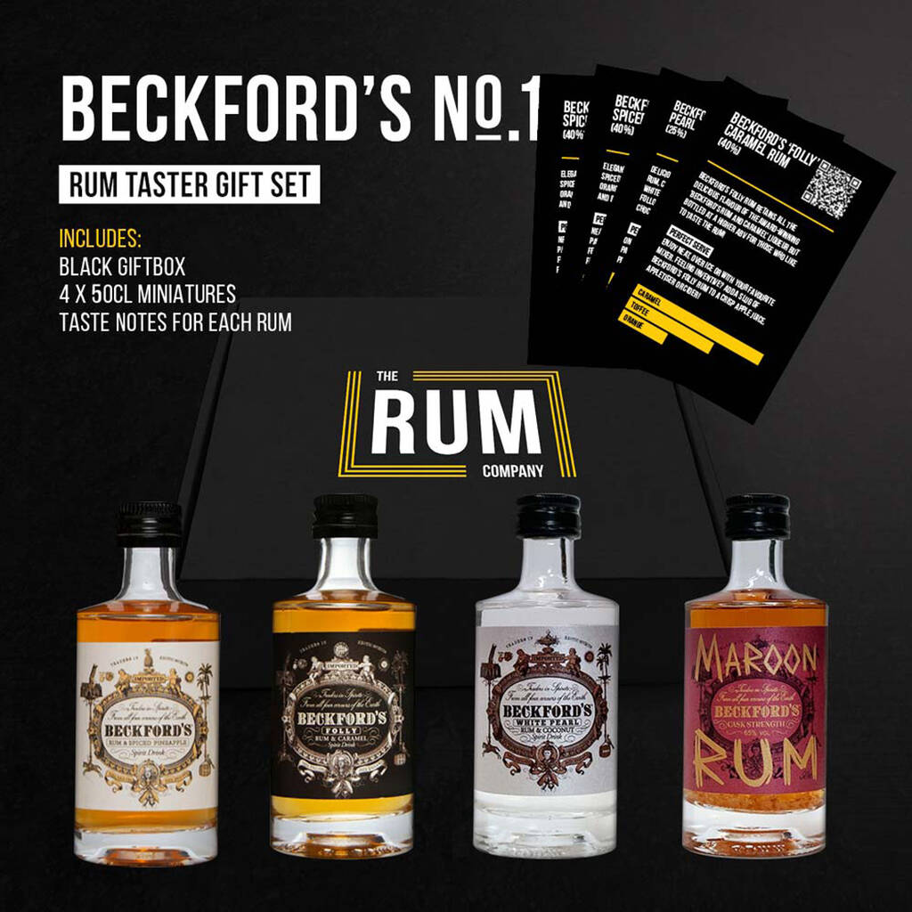Beckford's Rum Taster Set Gift Box One By The Rum Company ...