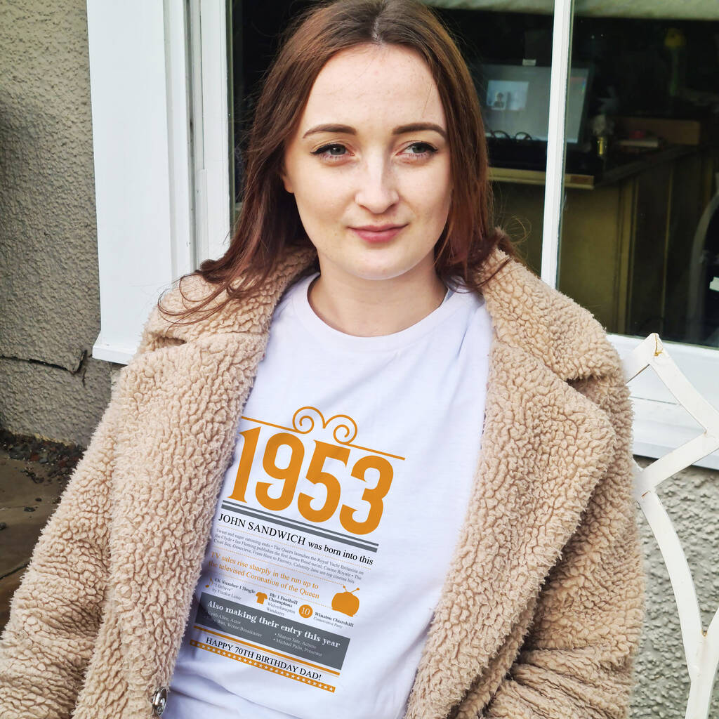 70th Birthday T Shirt By aFewHomeTruths | notonthehighstreet.com