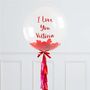 Personalised Loved Up Tassel Valentine's Bubble Balloon By Bubblegum ...