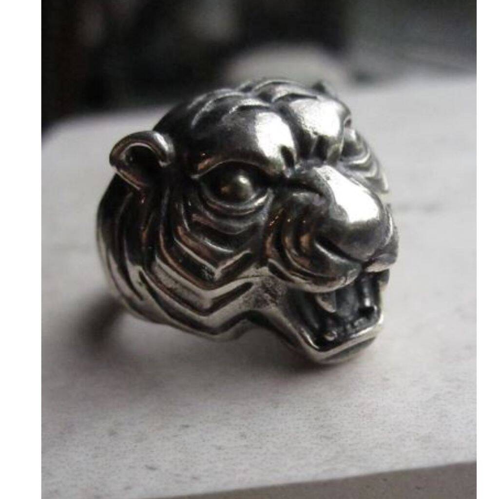 925 Silver Tiger Ring By Maitri