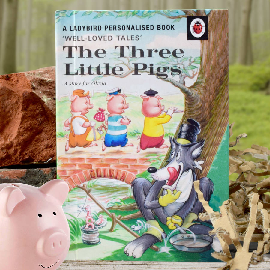 Personalised Ladybird Three Little Pigs Storybook By The Letteroom ...