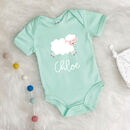 Personalised Cute Lamb Babygrow By Lovetree Design | notonthehighstreet.com