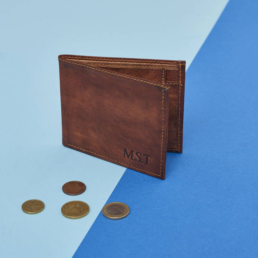 Men s Simple Leather Wallet By Vida Vida Notonthehighstreet