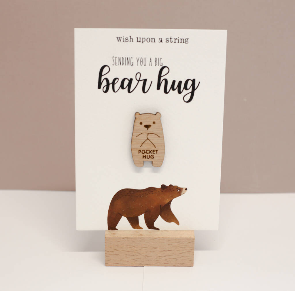 Sending A Bear Hug Pocket Hug Token By Wish Upon A String ...