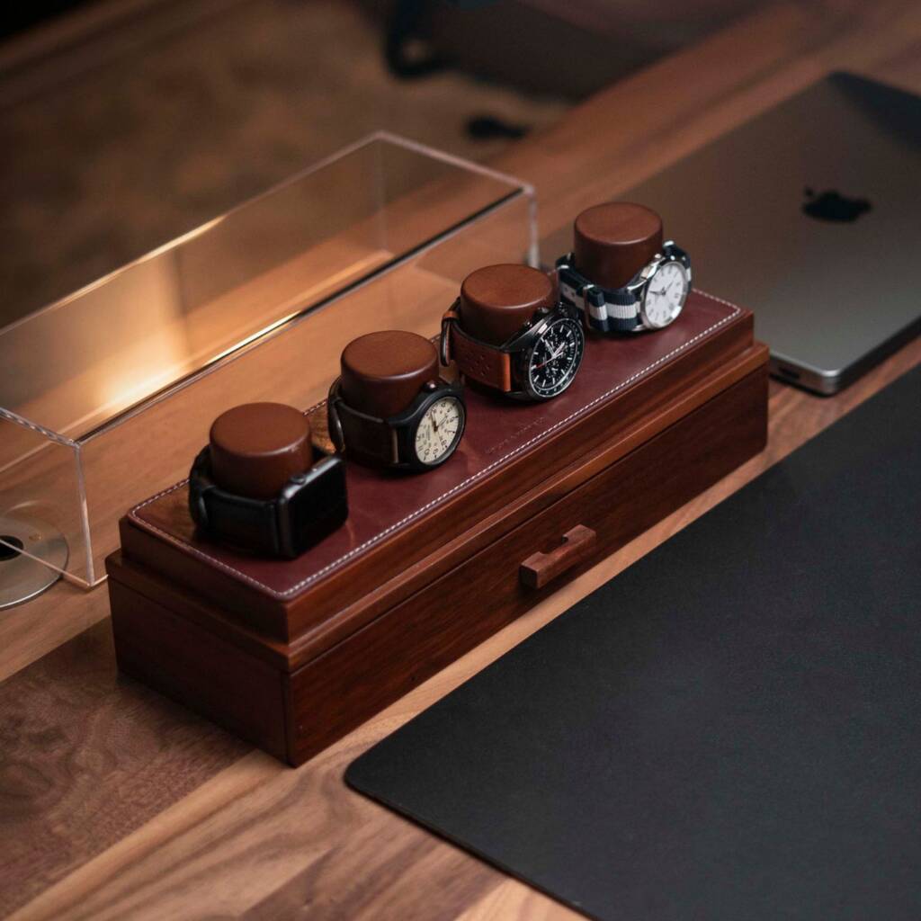 Vegan Leather Padding For The Watch Deck Watch Box By Holme & Hadfield