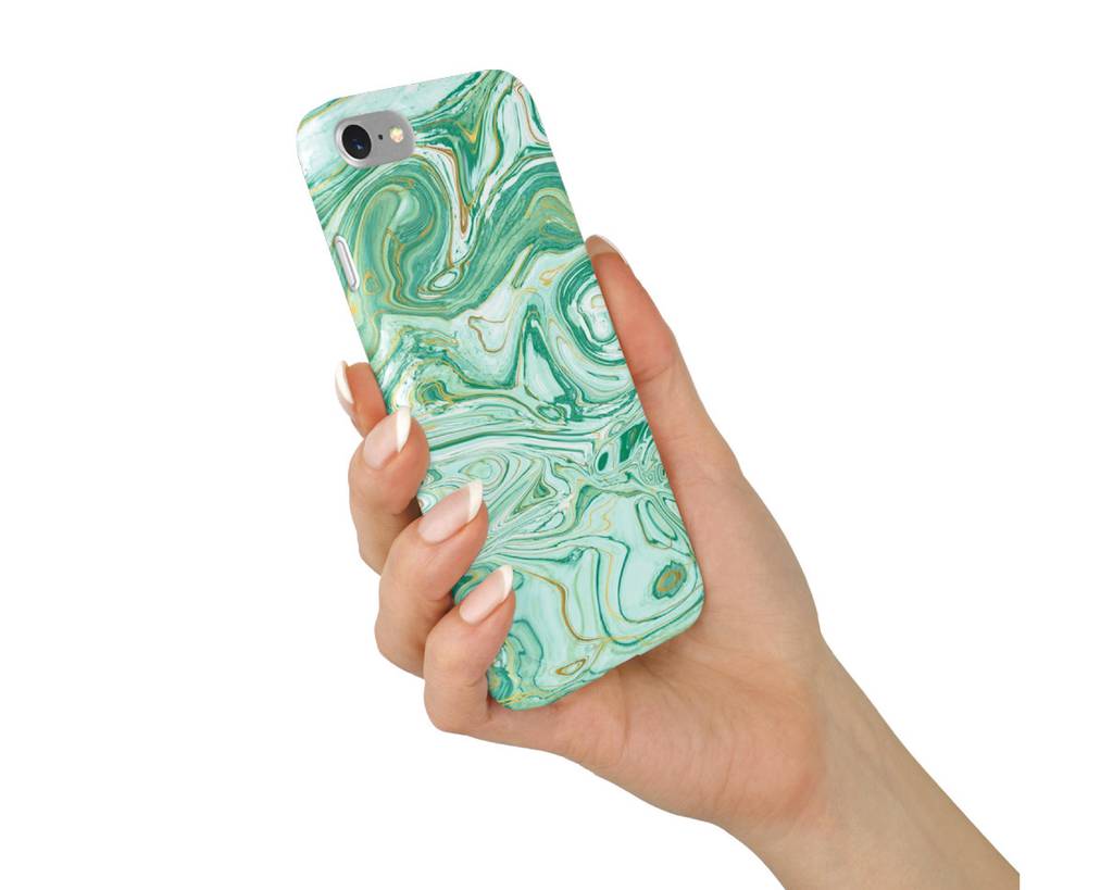 Green Agate Quartz Phone Case Iphone Samsung By Gigglyfox
