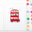 Dinosaur Bus Personalised Print For Children By Wink Design ...