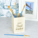 Personalised Paint Brush Holder By Pink And Turquoise ...