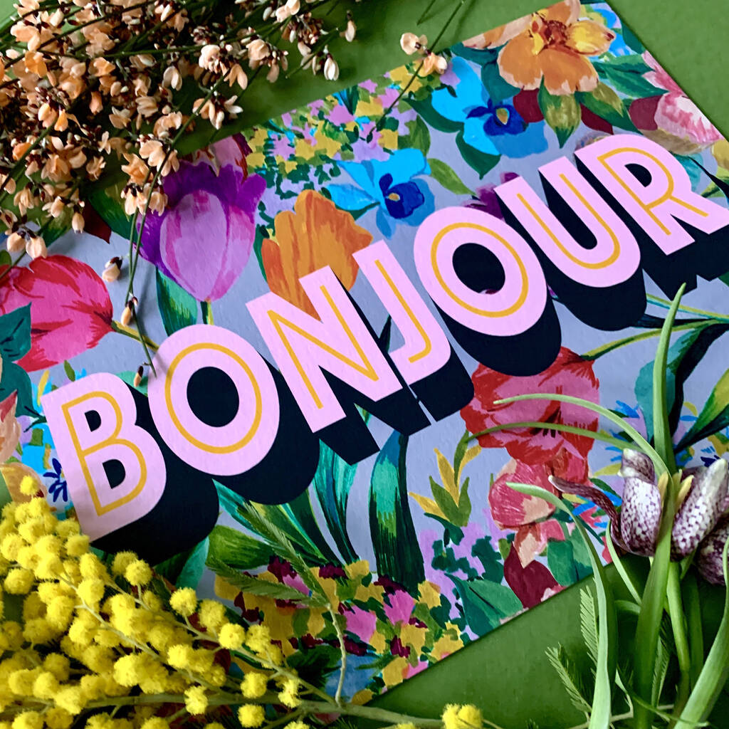 Giclée Fine Art 'bonjour' Print By Max Made Me Do It ...