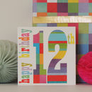 sparkly 12th birthday card by kali stileman publishing ...