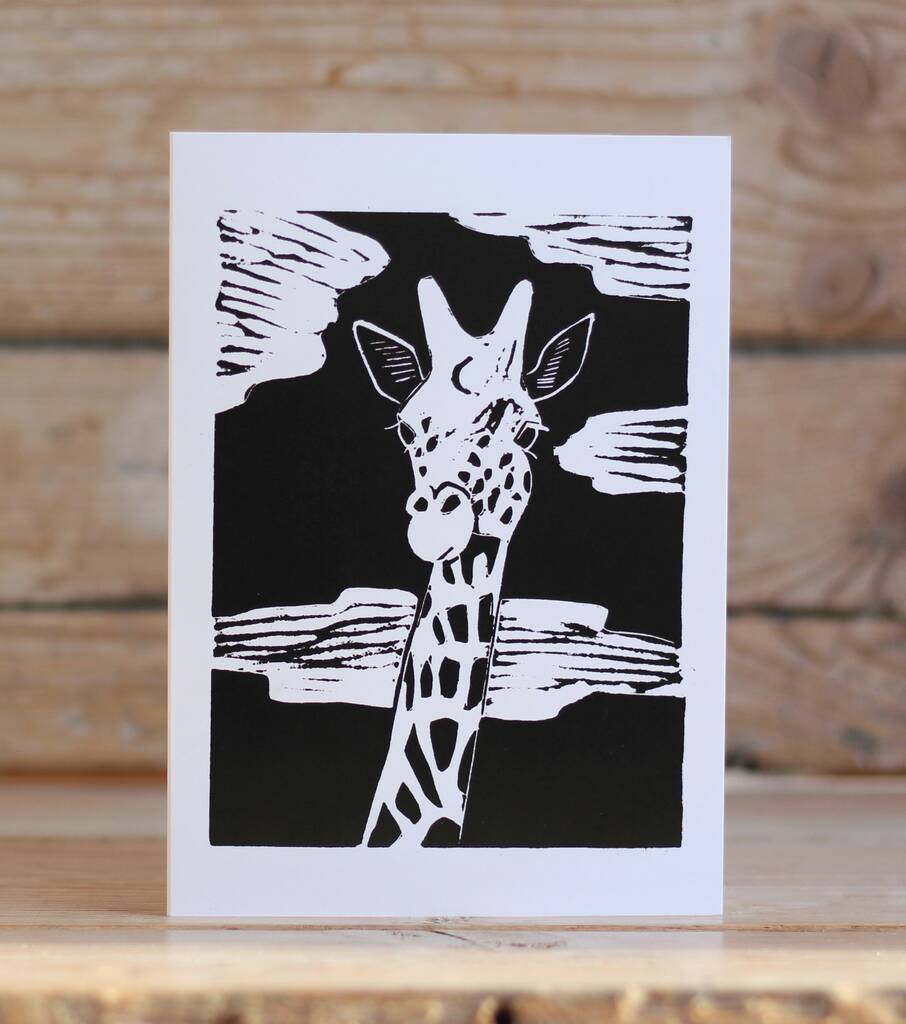 a pack of six lino cut cards by bird | notonthehighstreet.com