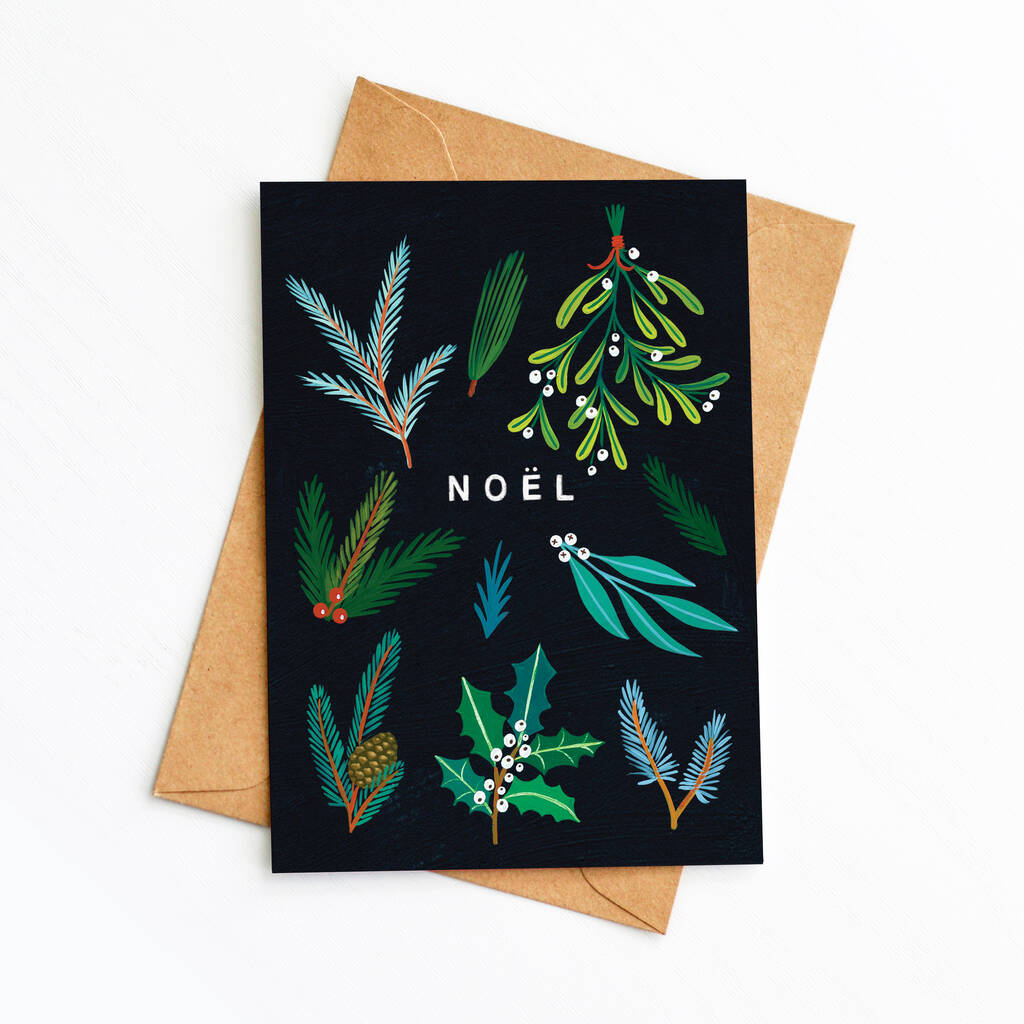 Noel Christmas Card By Amber Davenport | notonthehighstreet.com