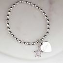 Personalised Children's Silver Star Charm Bracelet By Nest ...