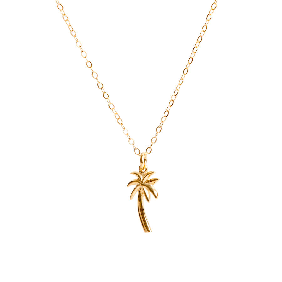 palm tree necklace by lily king | notonthehighstreet.com