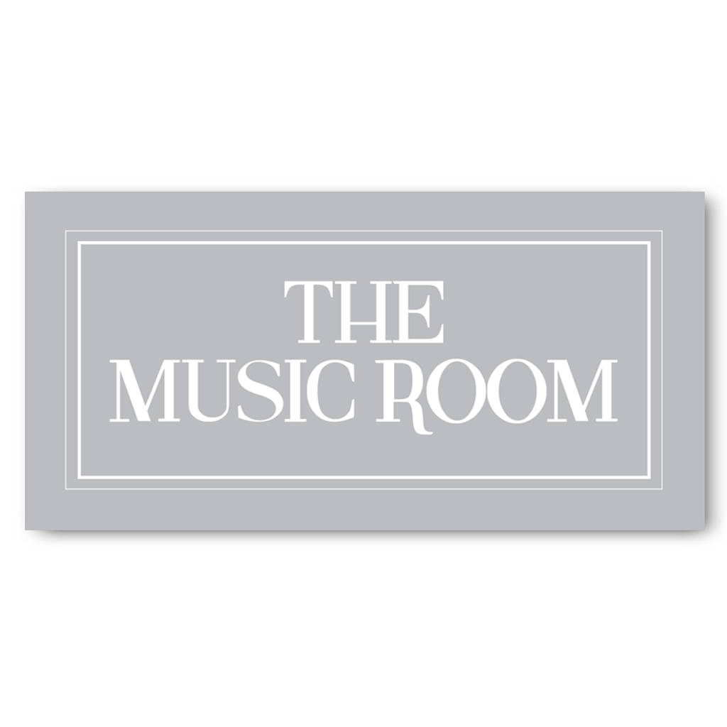 the music room print sign by liberty bee | notonthehighstreet.com
