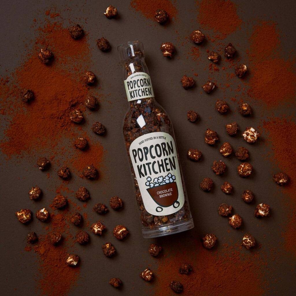 Chocolate Brownie Popcorn, Gift Bottle By Popcorn Kitchen ...