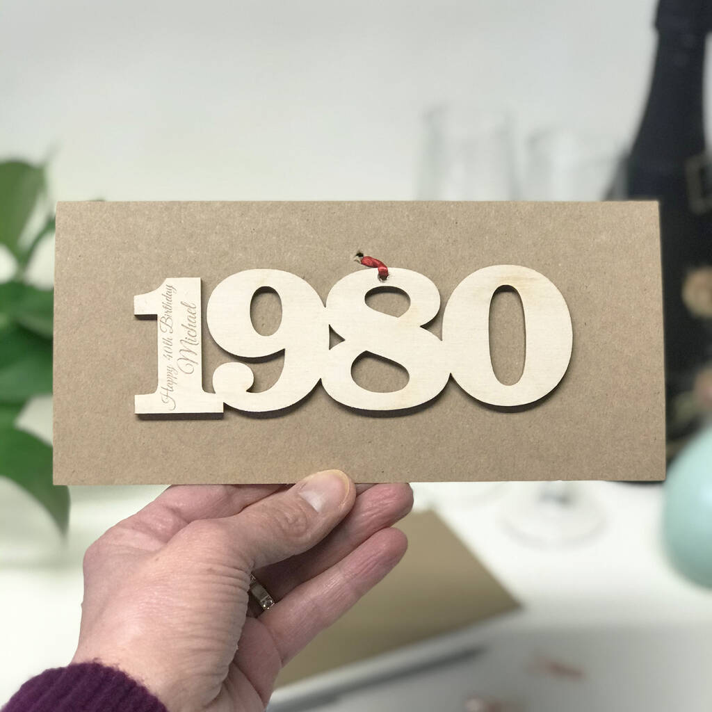 Personalised 40th Birthday 1981 Year Card By Hickory Dickory Designs ...