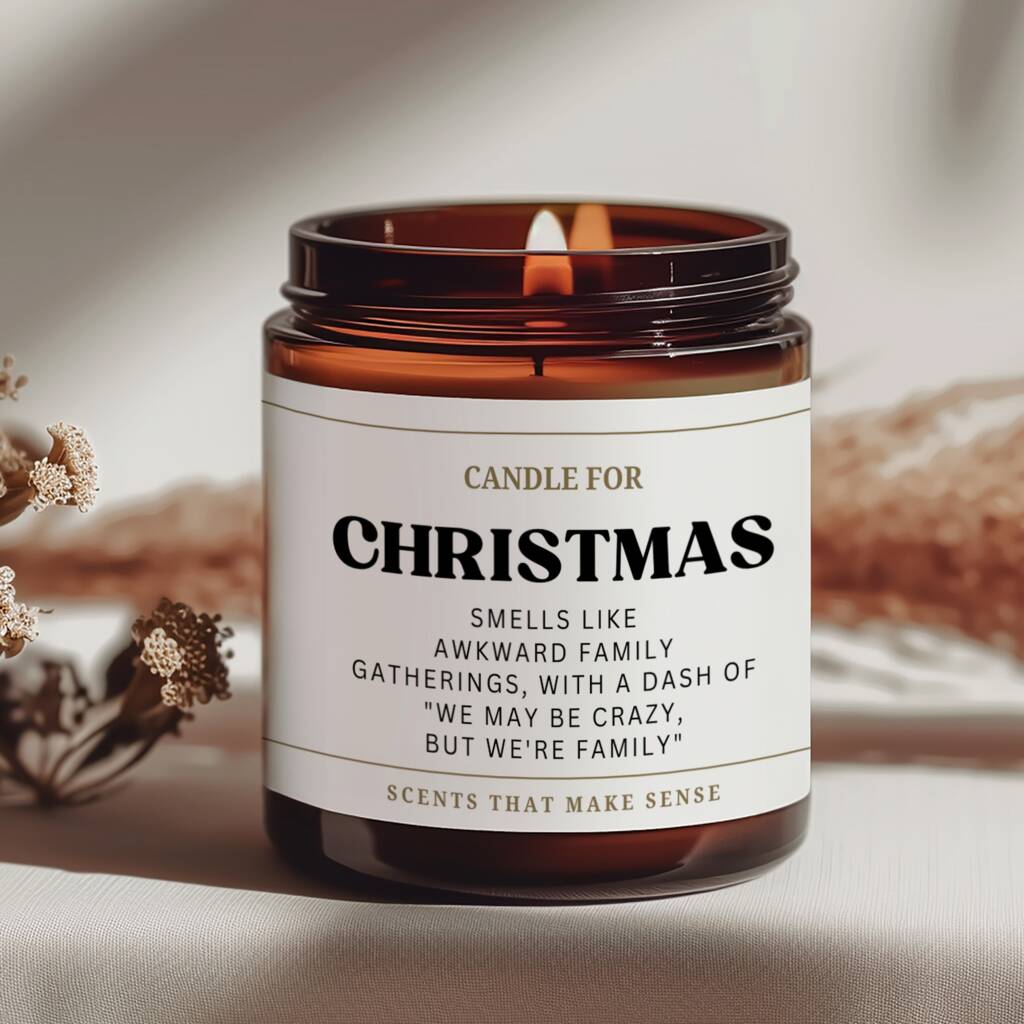 Funny Christmas Gift Xmas Candle Stocking Filler By Fragranced Humour