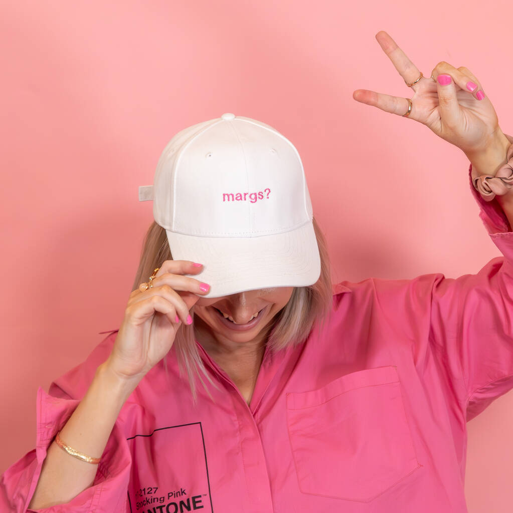 Margs? Slogan Baseball Cap By Rock On Ruby | notonthehighstreet.com