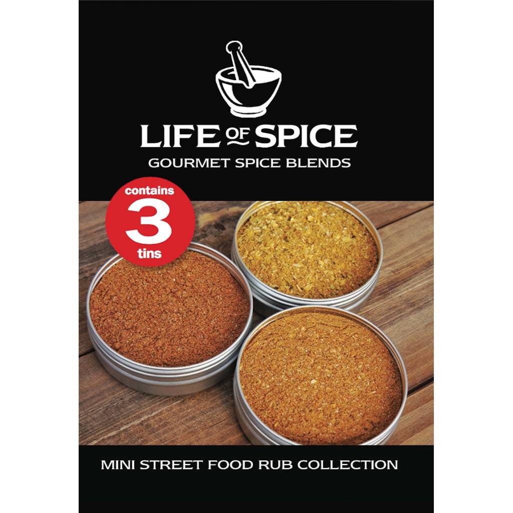 mini street food rub collection by life of spice | notonthehighstreet.com