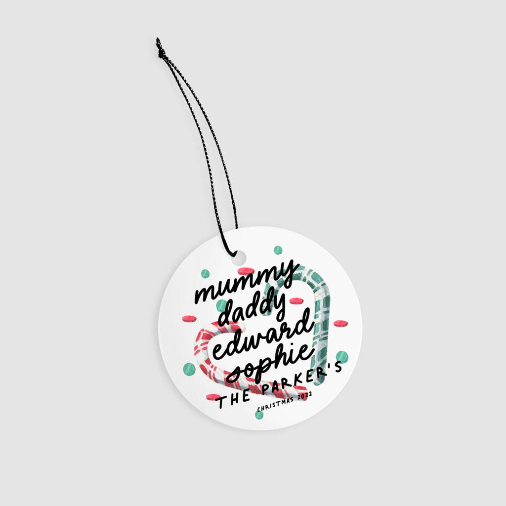 Christmas Tree Decoration Personalised Family Names By Gift Delivery Christmas Tree Decoration Personalised Family Names By Gift Delivery