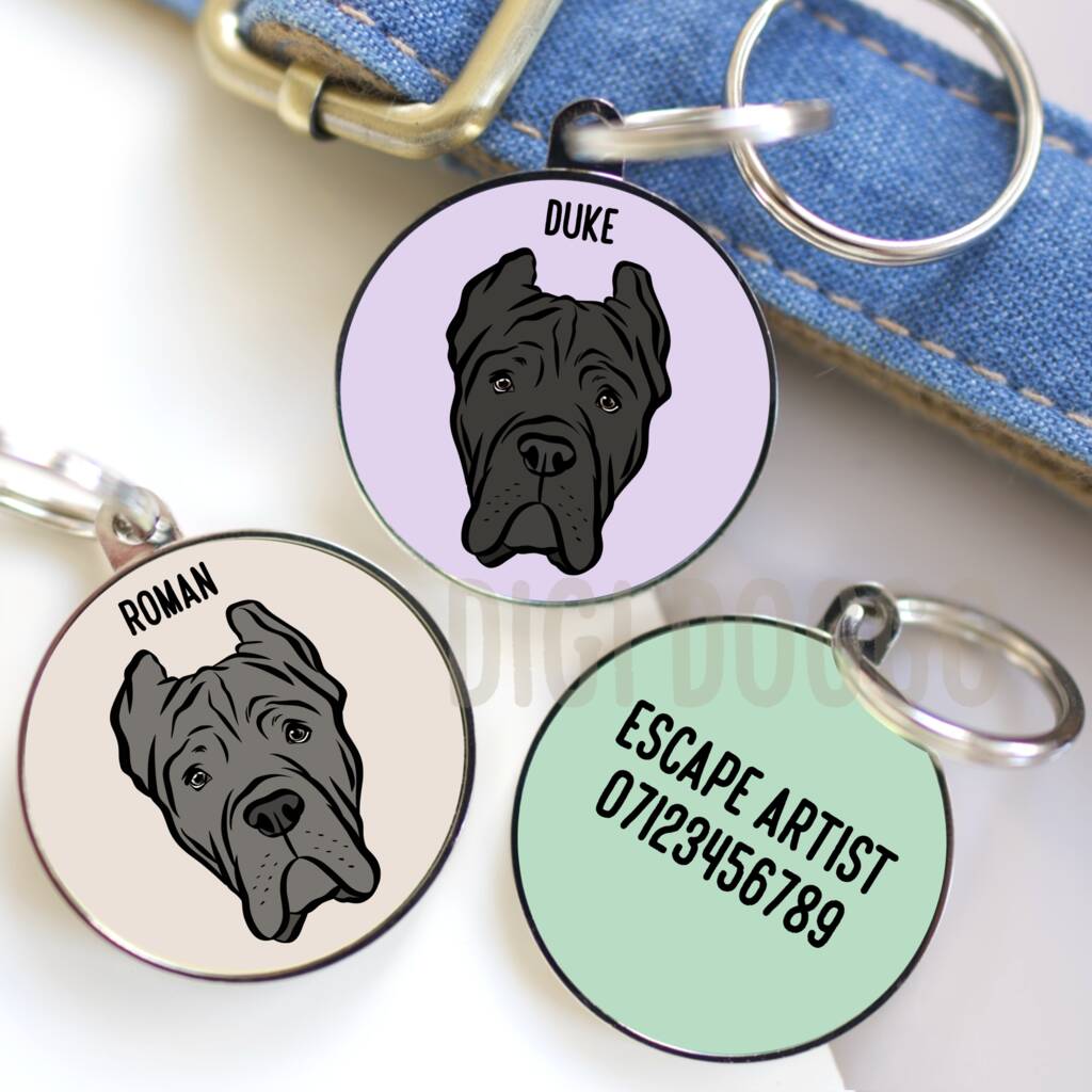 Cane Corso ID Tag By Digi Doggo | notonthehighstreet.com
