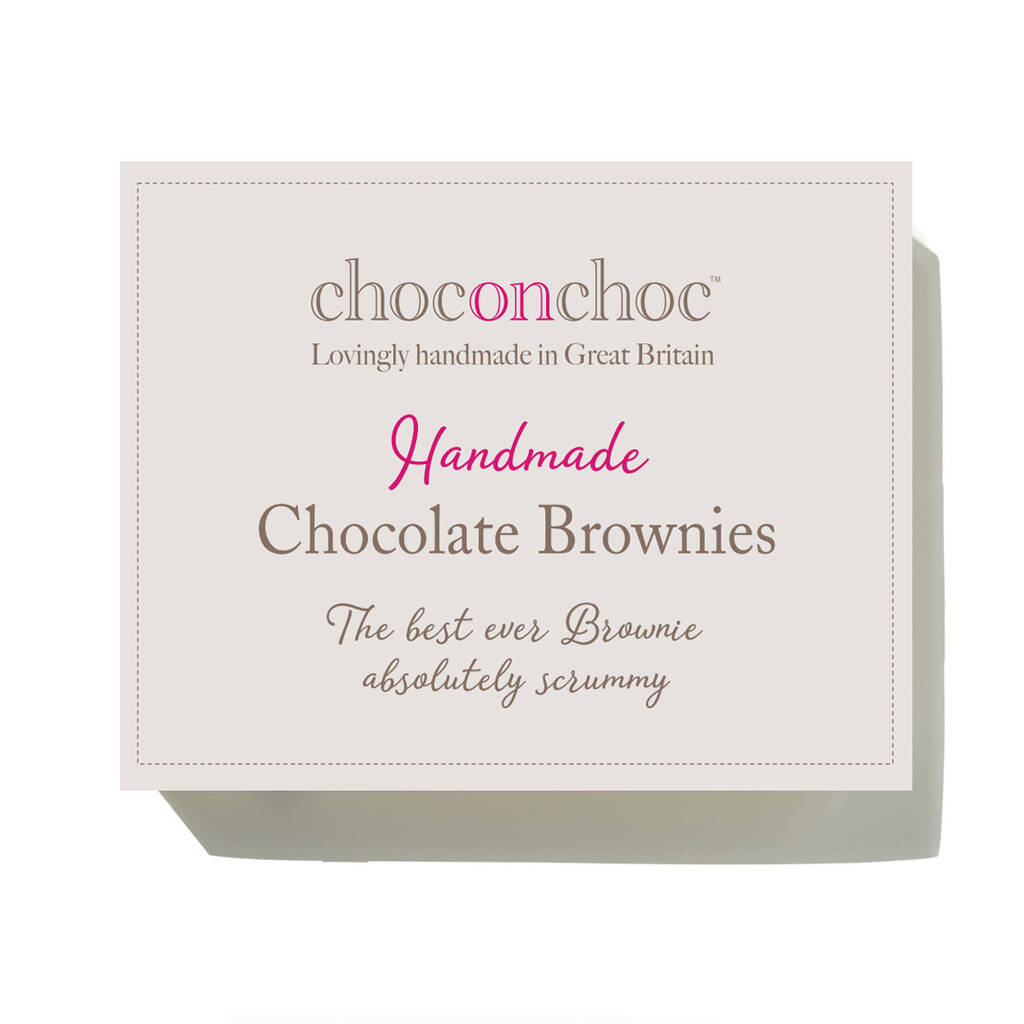 Chocolate Brownies By Choc On Choc | notonthehighstreet.com