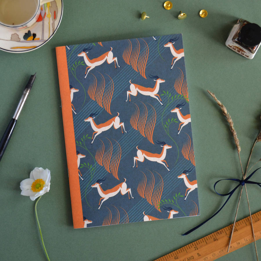 Set Of Five Animal Notebooks A5 Size By Red Gate Arts ...