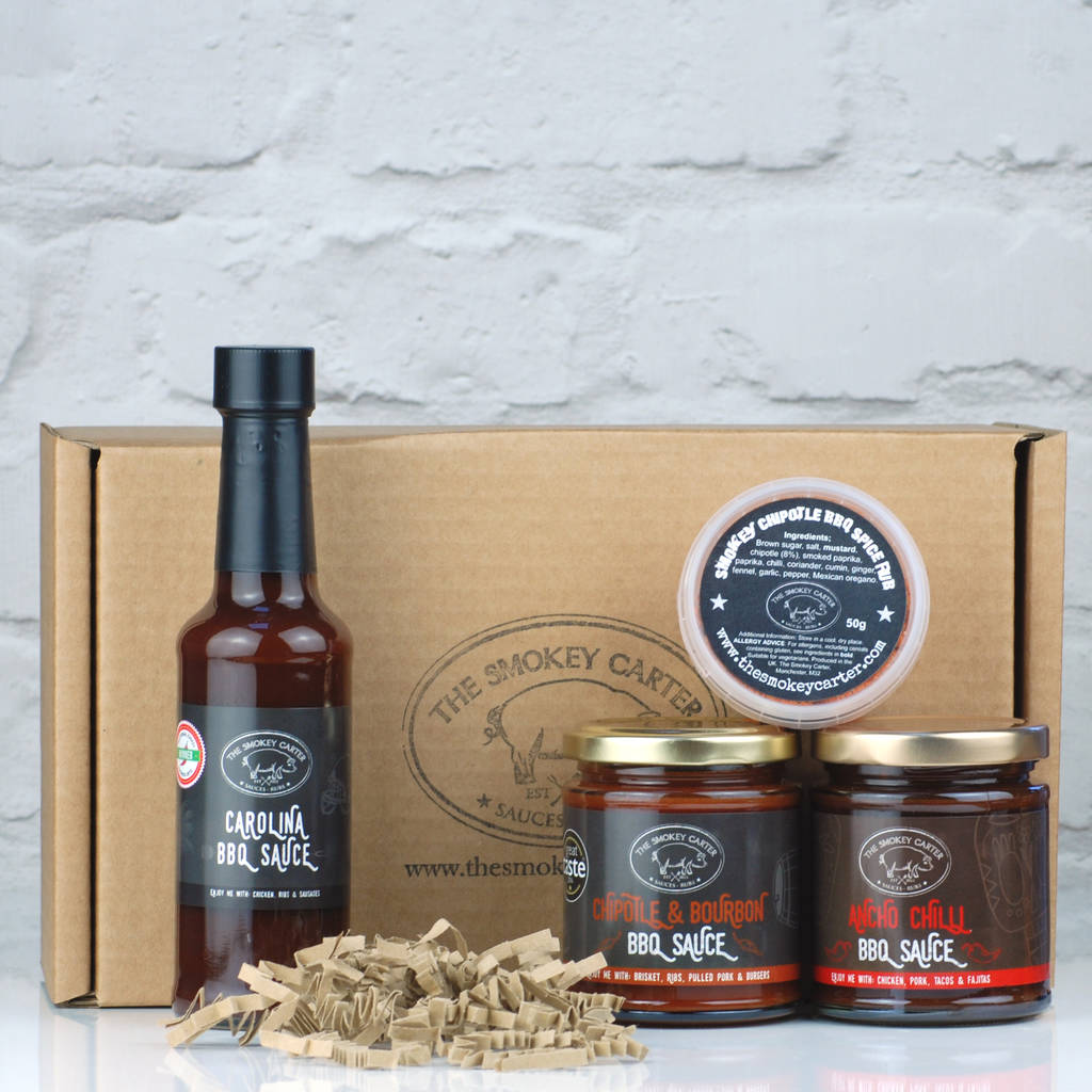 black label barbecue sauce and spice rub box gift set by the smokey ...