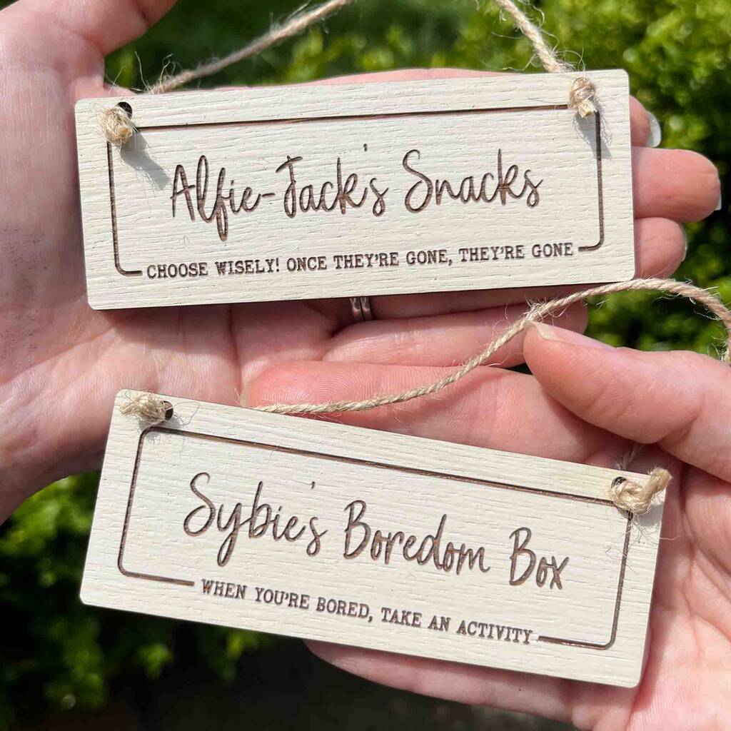 Fully Personalised Labels, Signs, Tags By Sprinkled with Magic