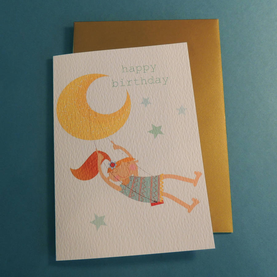girl's happy birthday card by kali stileman publishing ...