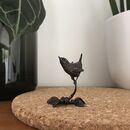 Miniature Bronze Wren Sculpture 8th Anniversary Gift By Ginger Rose ...