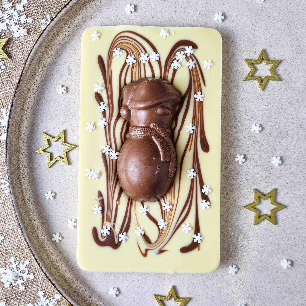 Snowman Swirl White Chocolate Christmas Slabb By The Slabb