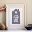 Family Home Print Personalised By A Is For Alphabet ...