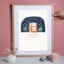Personalised House Portrait Hand Drawn Print By Holly Francesca ...